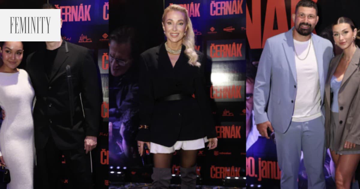 Premiéra filmu Černák: Režisér Jakub Kroner s krásnou manželkou, Simona ...