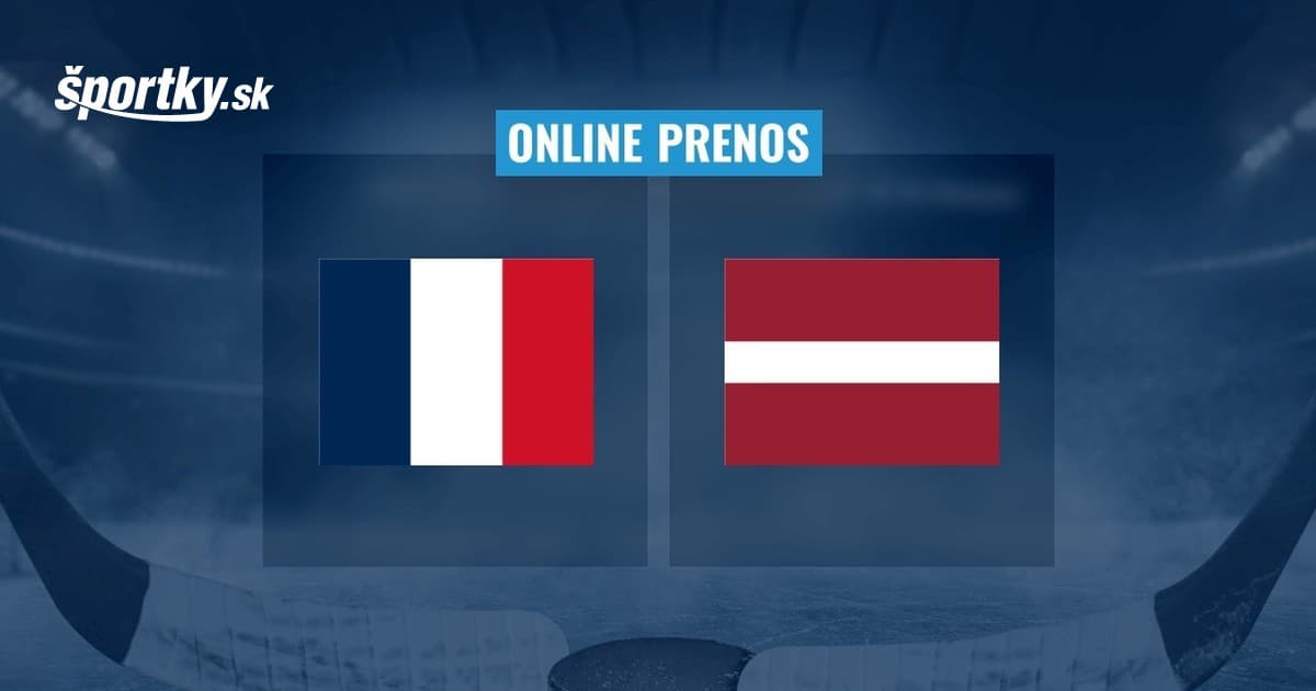 Francúzsko – Lotyšsko: ONLINE prenos z MS V HOKEJI 2025