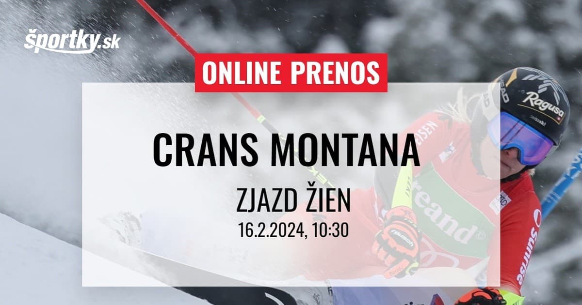 Online prenos zo zjazdu žien v Crans Montane