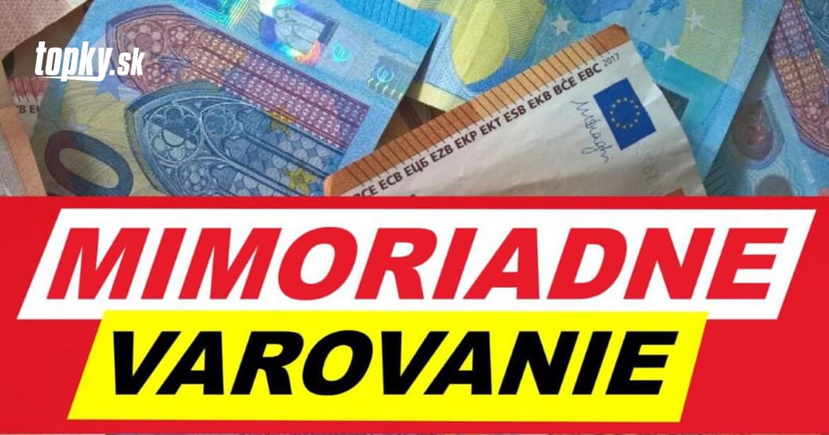 AKTUÁLNE VAROVANIE Národnej banky: Slováci, na túto NOVINKU si dávajte ... AKTUÁLNE VAROVANIE Národnej banky: Slováci, na túto NOVINKU si dávajte ...