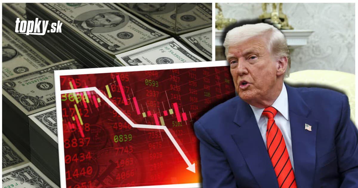 Výsledok nešťastnej Trumpovej politiky: Obavy z recesie, dolár sa rúti neskutočným spôsobom nadol!