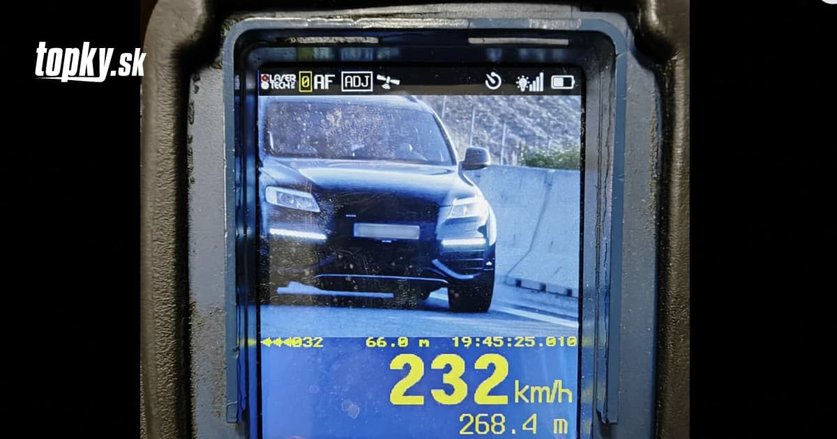 Cestný pirát na rýchlostnej ceste R1: Letel rýchlosťou až 232 ...