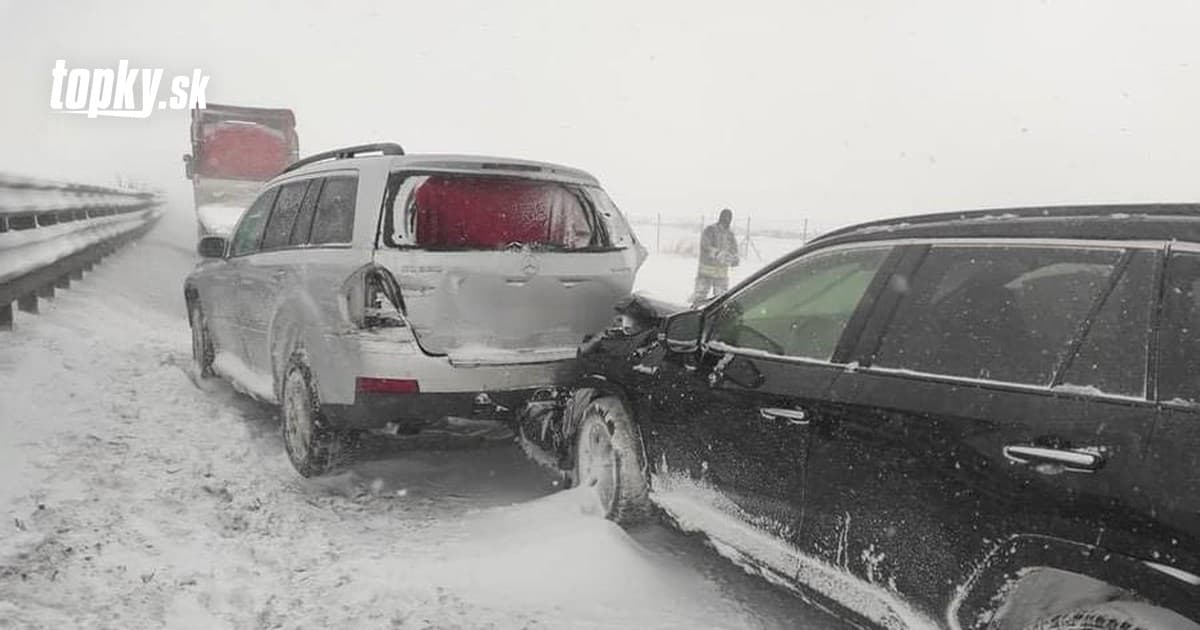 Hromadná nehoda na diaľnici D1 v úseku Spišský Štvrtok -Poprad ...