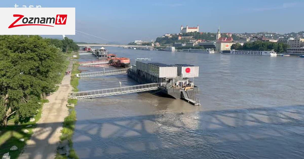 Zvýšená hladina rieky Dunaj v stredu ráno | ZoznamTV