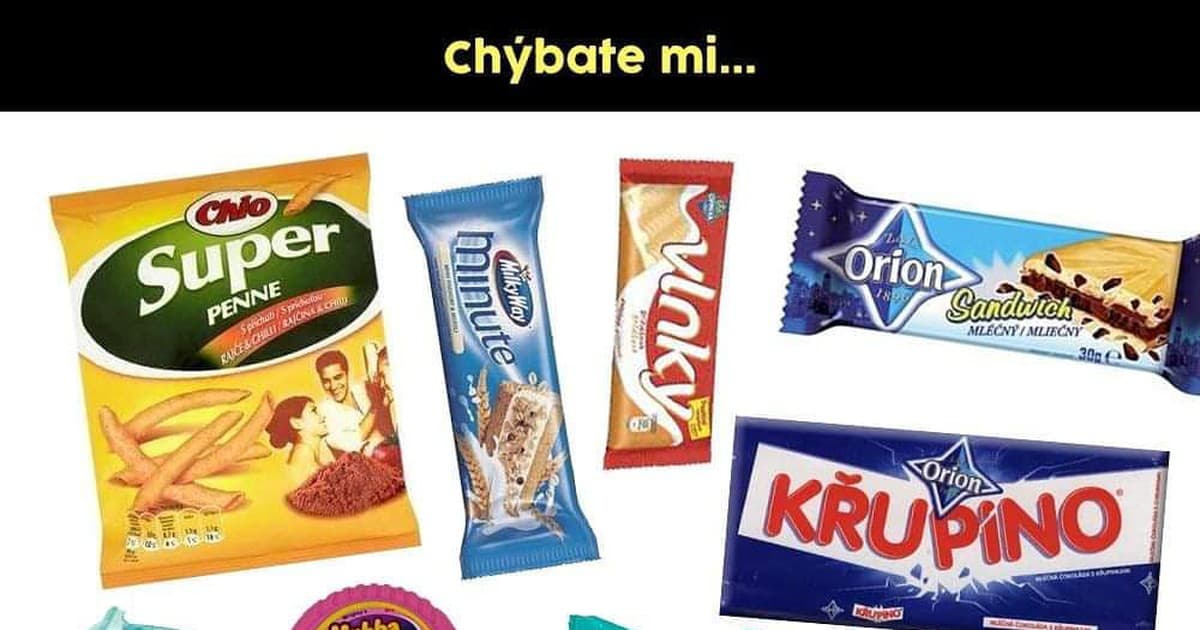 sladkosti, ktoré sa už nevyrábajú | Regióny.zoznam.sk